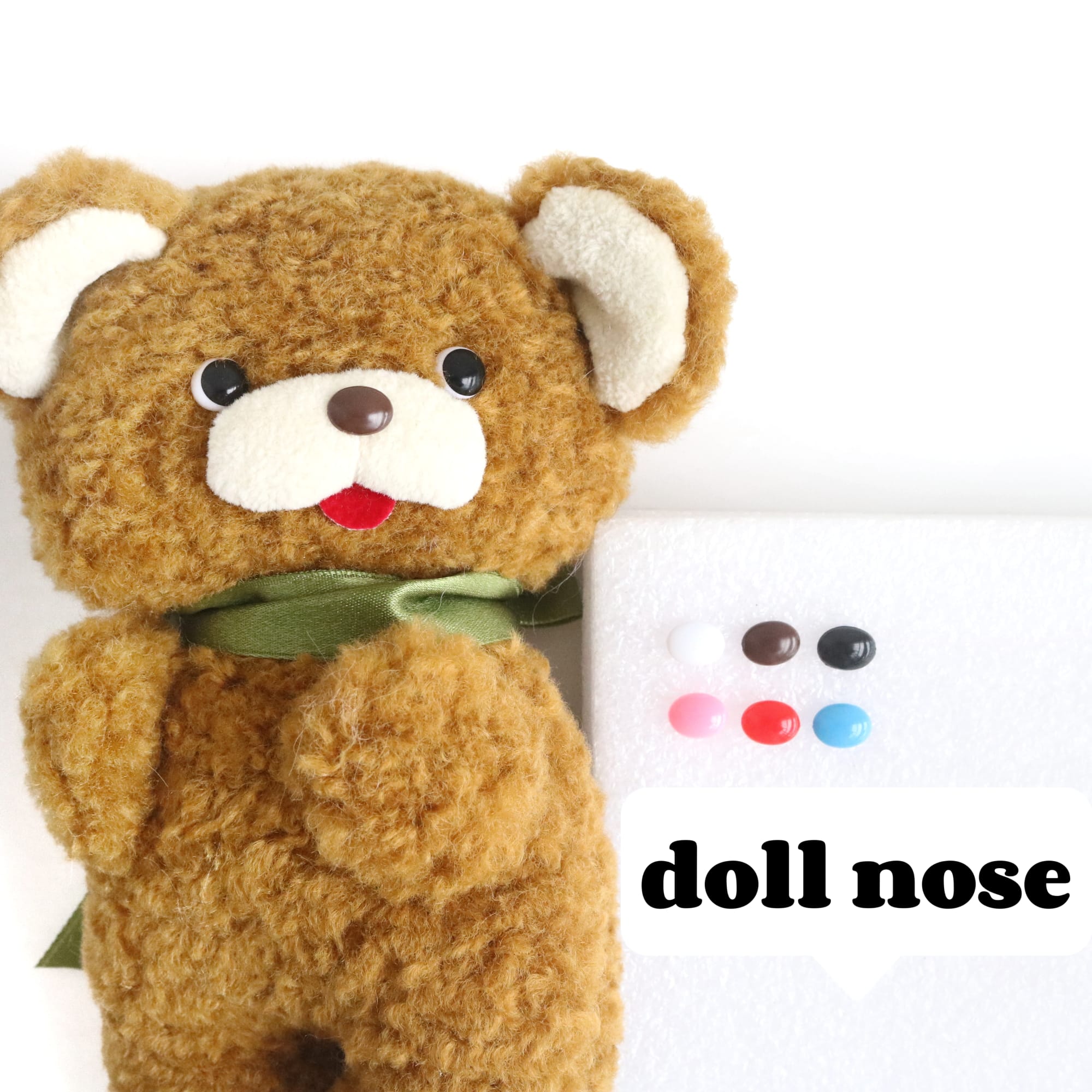 50pcs-stuffed animal mini doll nose plastic doll nose - Teddy Supplies